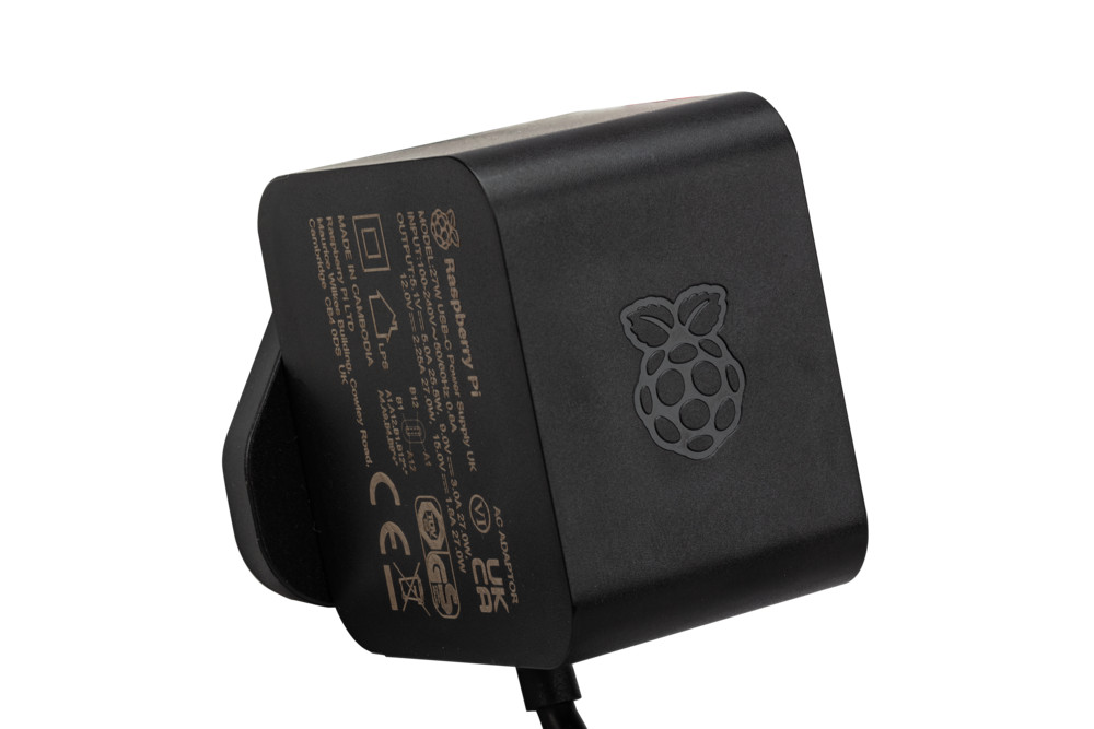Raspberry Pi 27W USB-C Tápegység Raspberry PI 5 számítógéphe Raspberry Pi 27W USB-C Tápegység Raspberry PI 5 számítógéphe